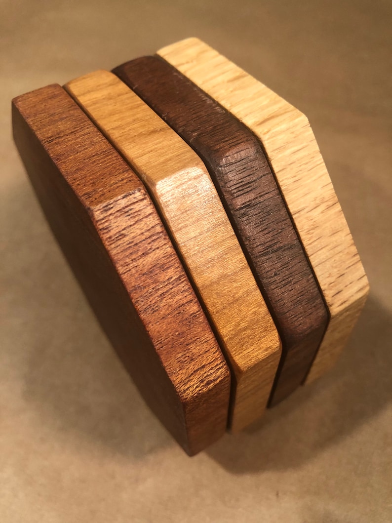 Hardwood Drink Coasters, Table Coasters - Etsy