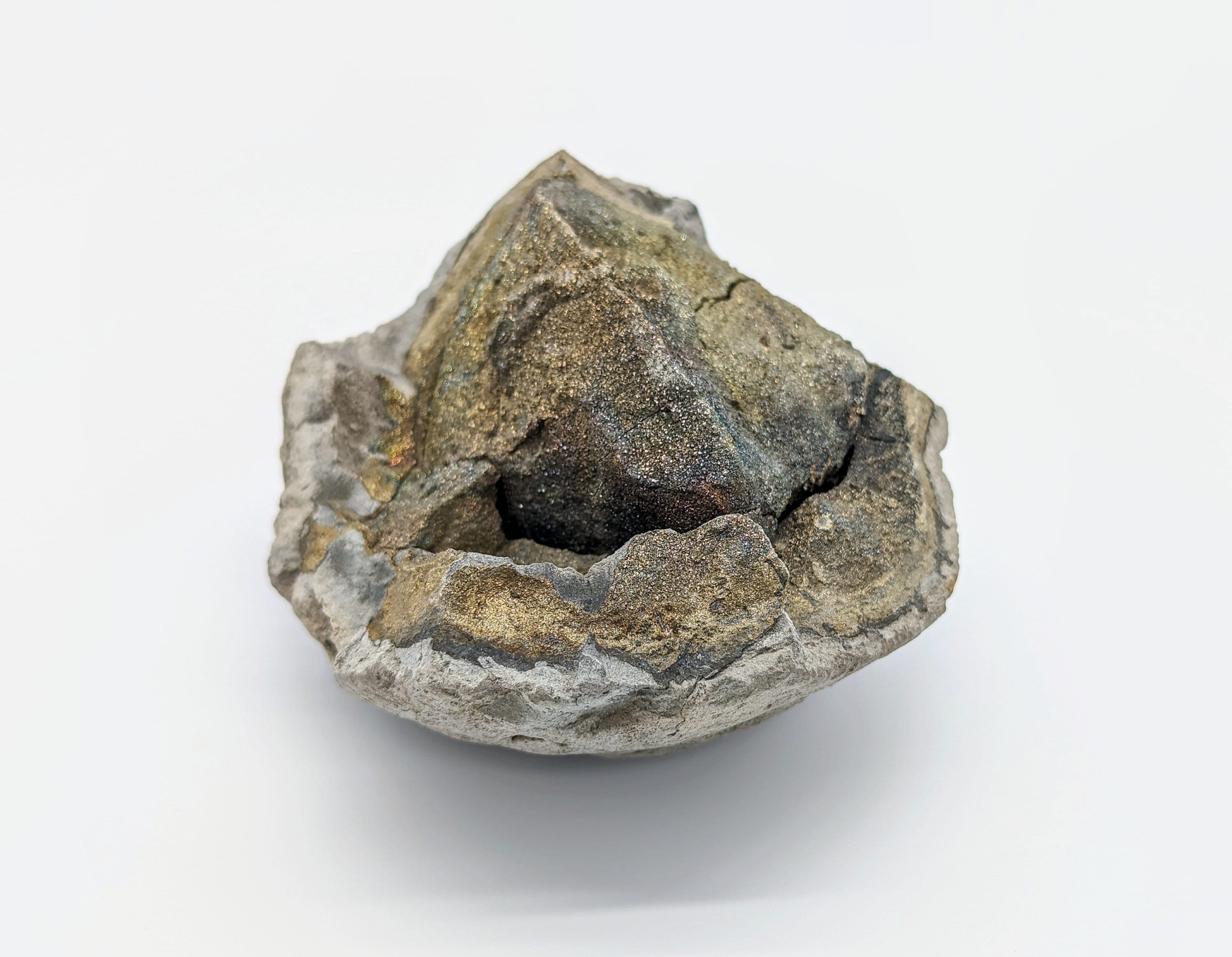 Pyrite Nodule Iridescent Rainbow Septarian Concretion - Etsy