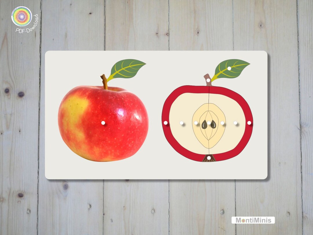 Parts of the Apple XXL DIY Puzzle Print Template Apple DIY Puzzle ...