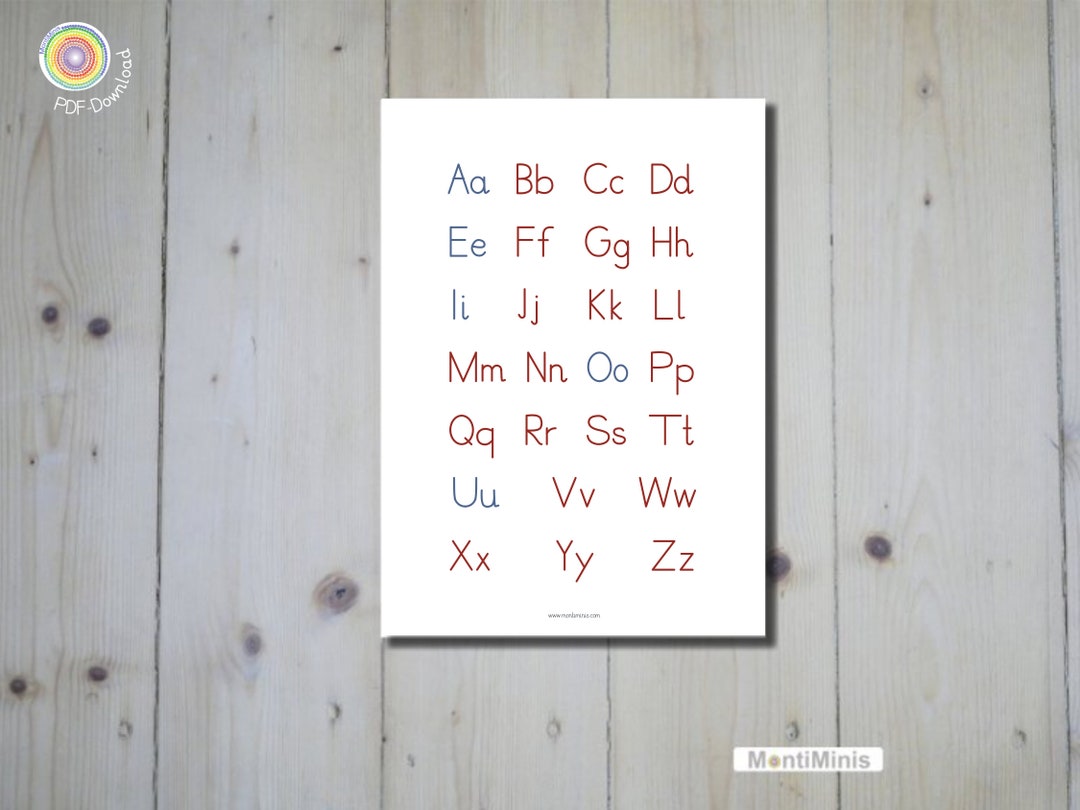 ABC Alphabet Poster - Print Template - School Enrollment - Elementary ...