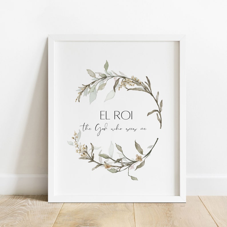 El Roi, the God Who Sees Me Print, El Roi Printable Wall Art, Genesis ...