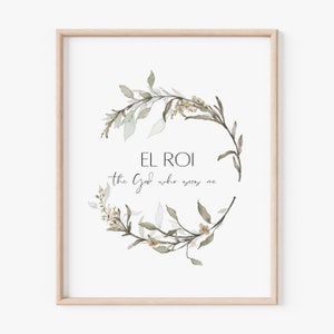 El Roi, the God Who Sees Me Print, El Roi Printable Wall Art, Genesis ...