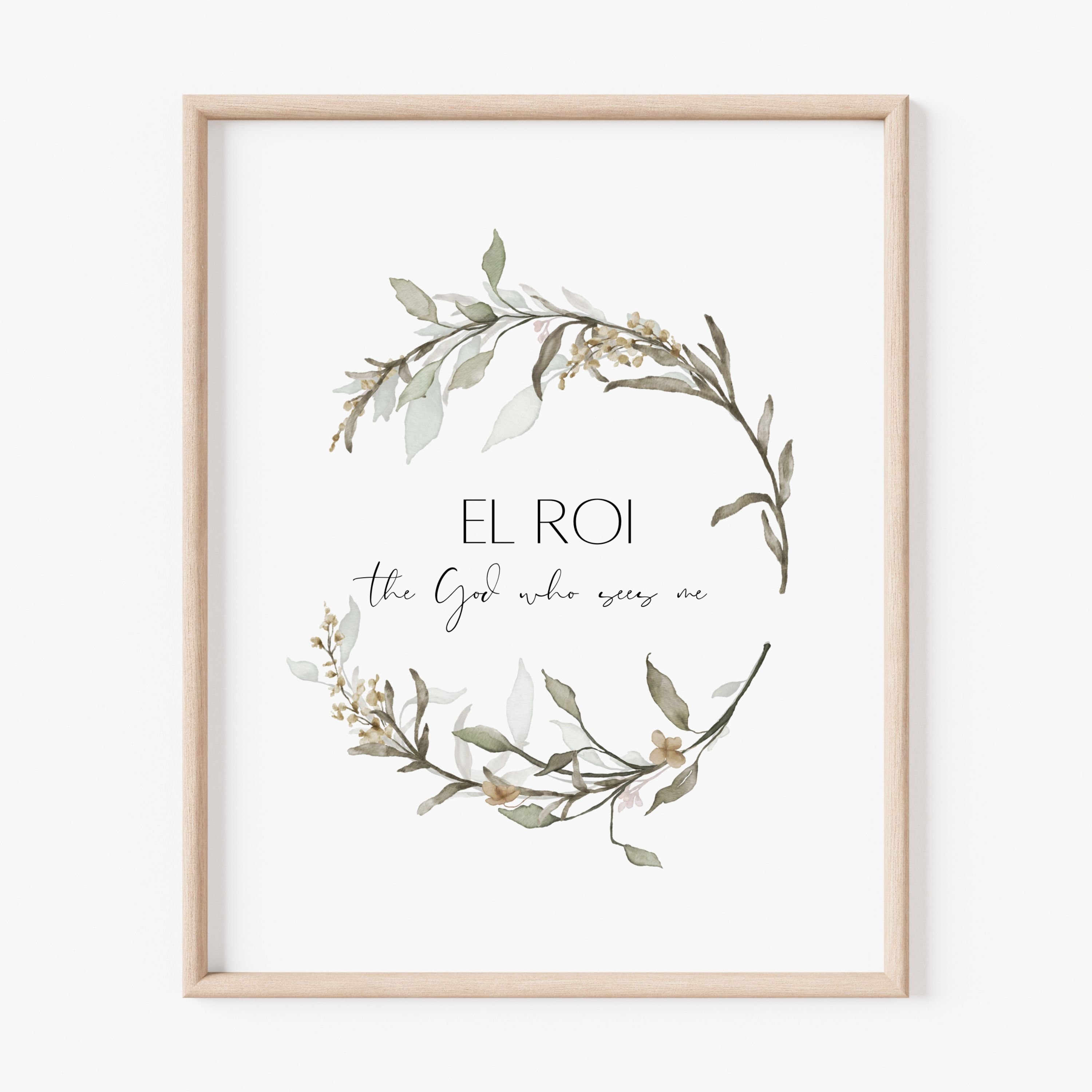 El Roi, the God Who Sees Me Print, El Roi Printable Wall Art, Genesis ...