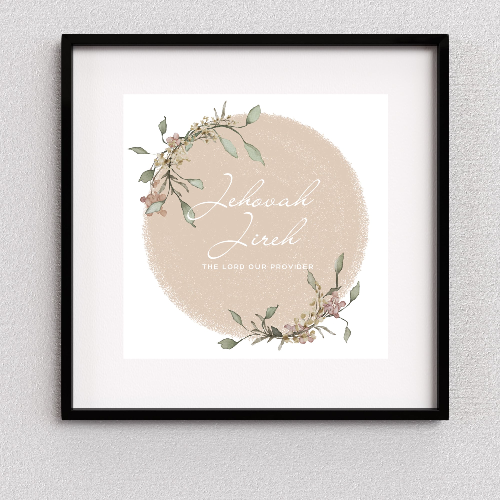 Jehovah Nissi the Lord is My Banner Print, Christian Wall Art, Names of ...