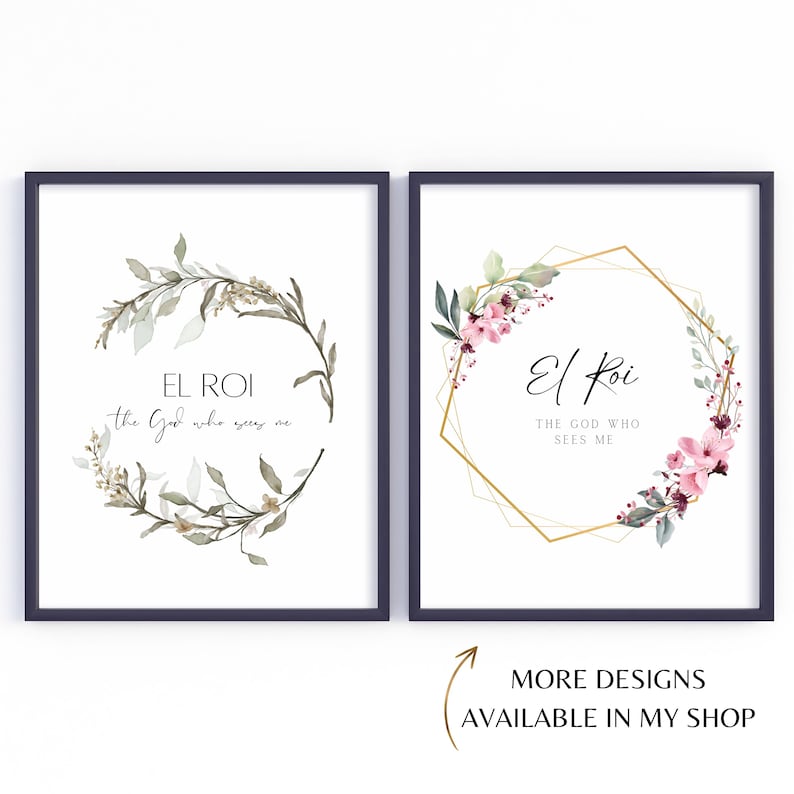 El Roi, the God Who Sees Me Print, El Roi Printable Wall Art, Genesis ...