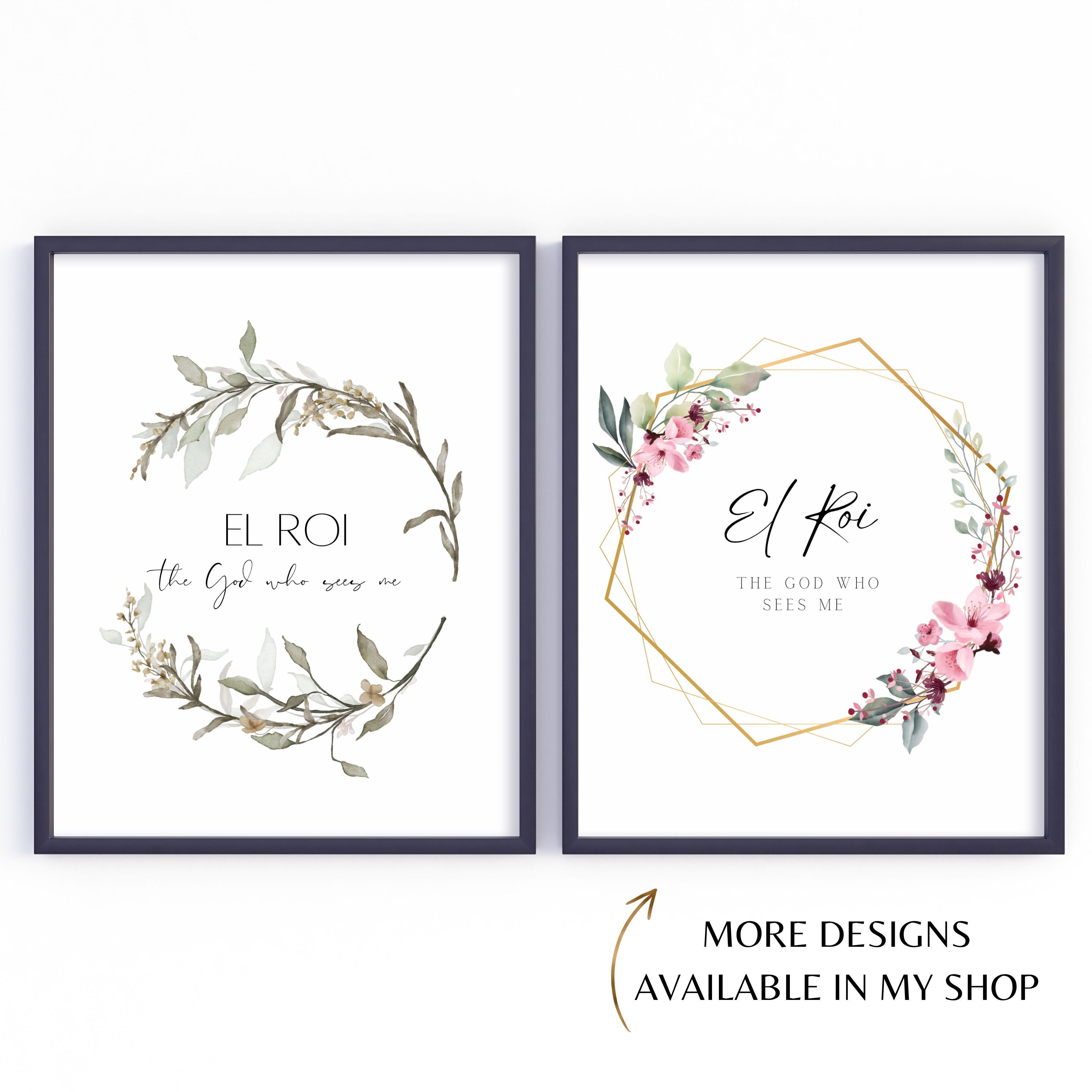 El Roi, the God Who Sees Me Print, El Roi Printable Wall Art, Genesis ...