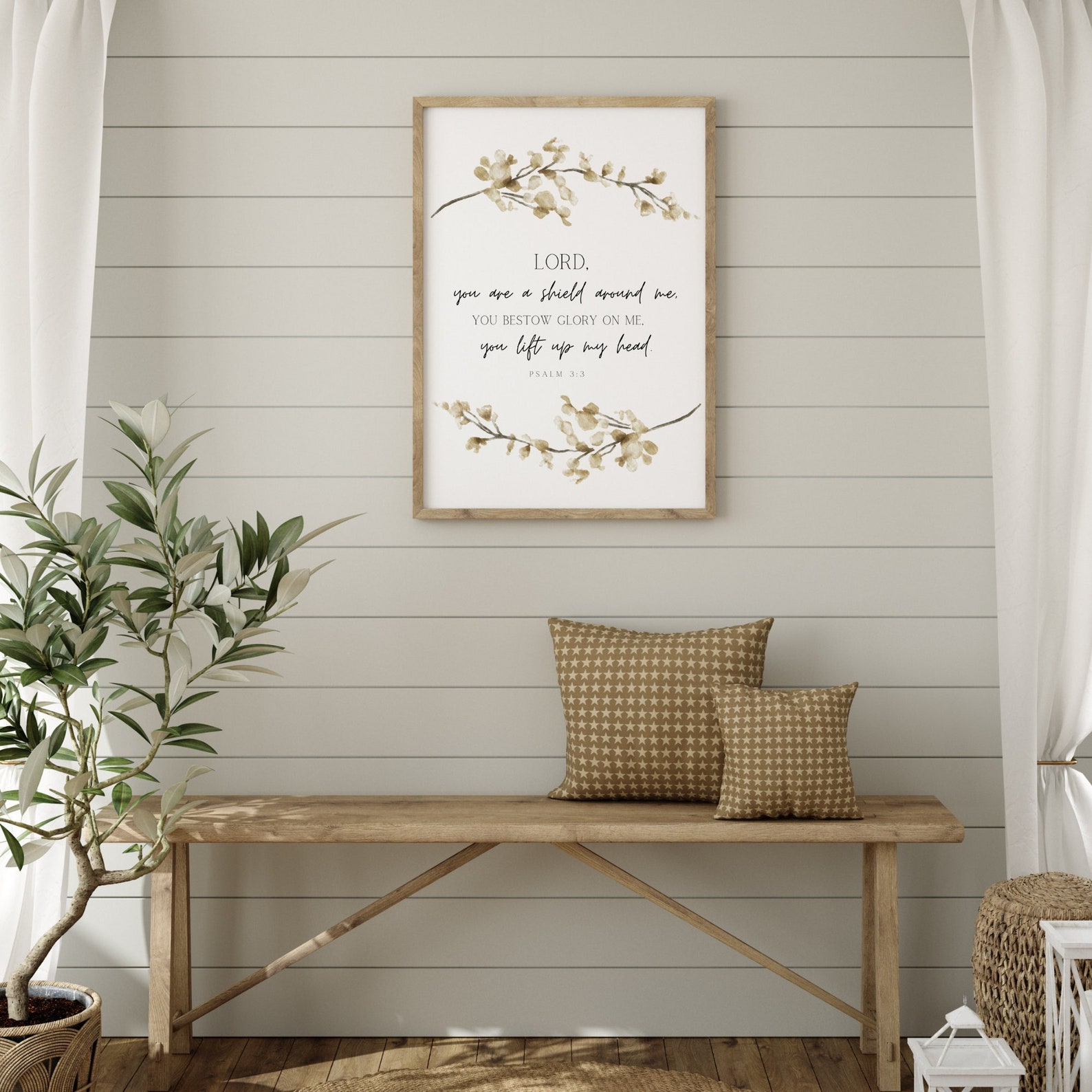 Psalm 3:3 Print, Bible Verse Wall Decor, Scripture Instant Download - Etsy