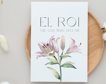 El Roi, the God Who Sees Me Print, El Roi Printable Wall Art, Genesis ...