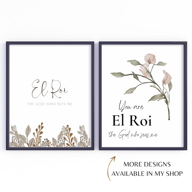El Roi, the God Who Sees Me Print, El Roi Printable Wall Art, Genesis ...
