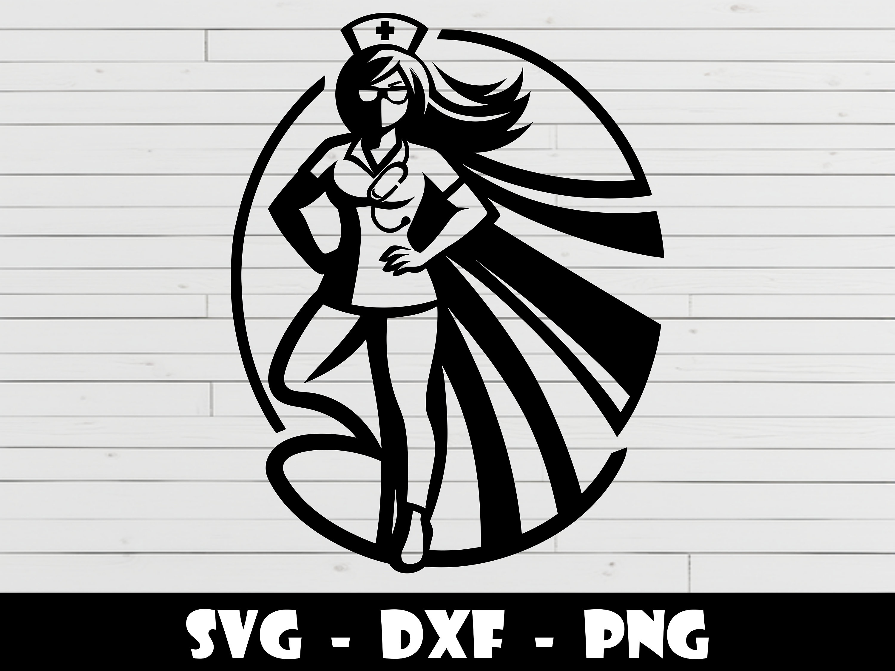Superhero Nurse Emblem SVG - Healthcare SVG Hero Design - Etsy