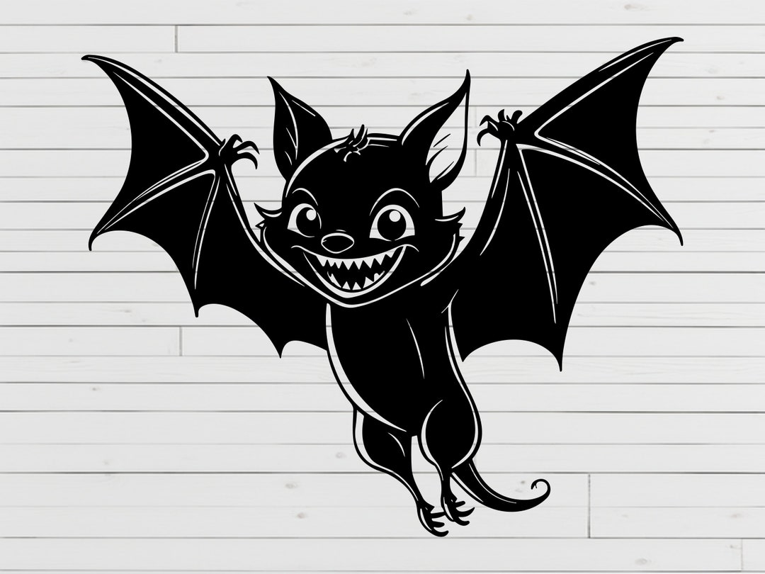 Playful Vampire Bat - Halloween SVG Cut File - Digital Download - Etsy