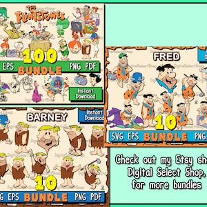 Pebbles Flintstones Svg Bundle, Svg Pack, Layered Svg, PNG, PDF, EPS ...