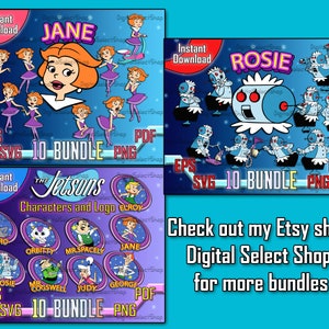 The Jetsons Svg Pack, Elroy Jetson, Retro Cartoon, Svg Bundle, Layered ...