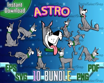 The Jetsons Svg Pack, Judy Jetson, Retro Cartoon, Svg Bundle, Layered Svg, PNG, PDF, EPS, Files ...