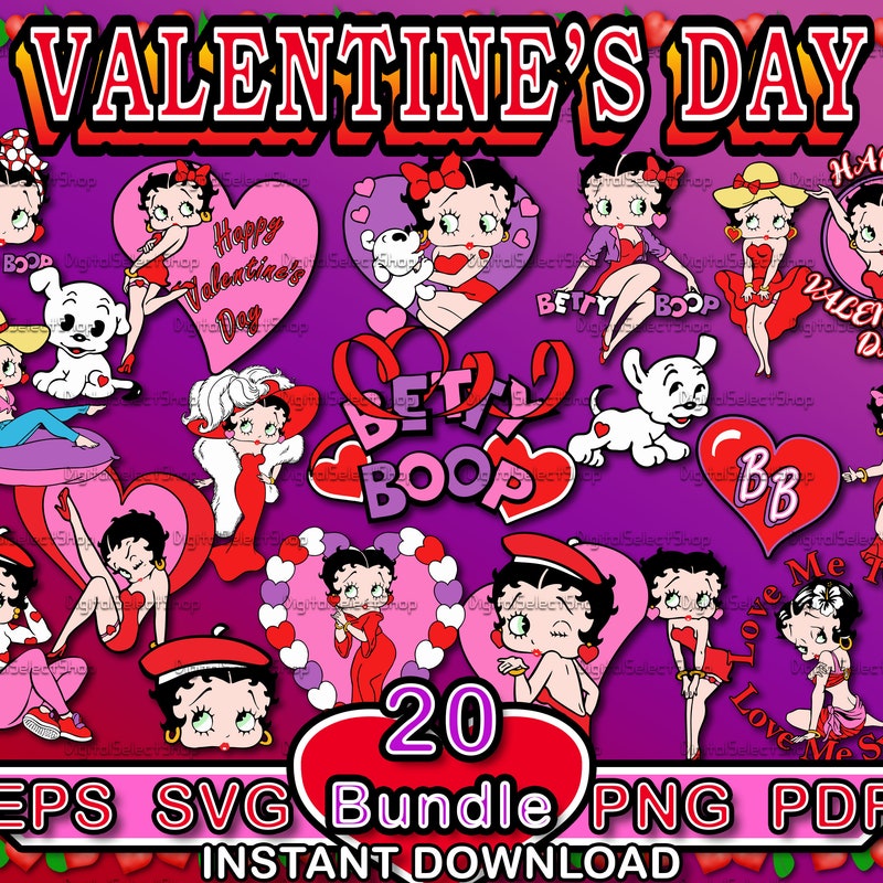 Betty Boop Valentine Cards - Etsy
