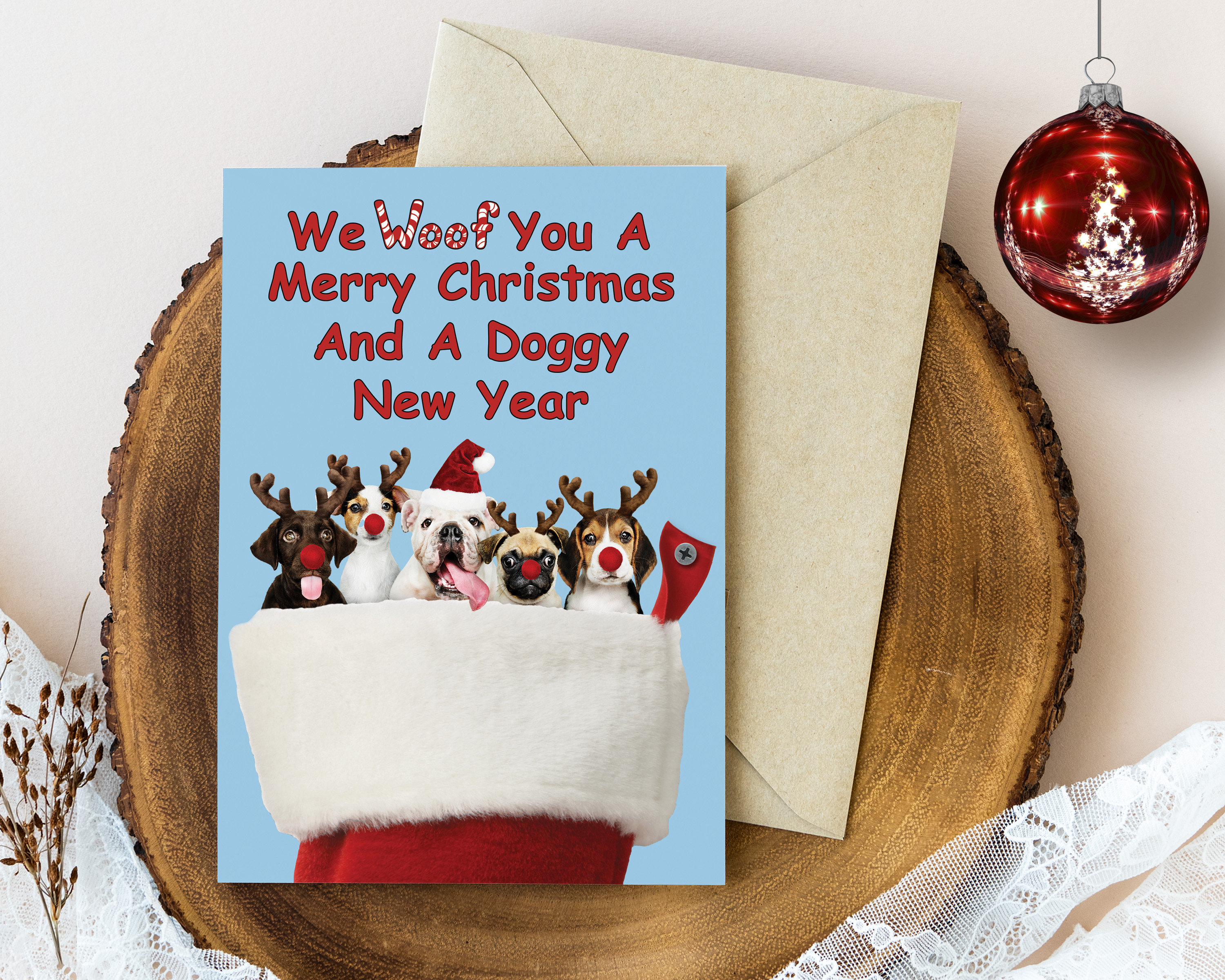 Printable Dog Holiday Cards Bundle Christmas Card Dog - Etsy