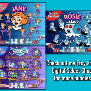The Jetsons Svg Pack, Astro Jetson, Retro Cartoon, Svg Bundle, Layered ...