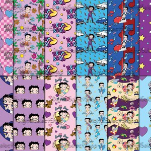 Seamless Digital Paper, Betty Boop Patterns, Scrapbooking, Seamless ...