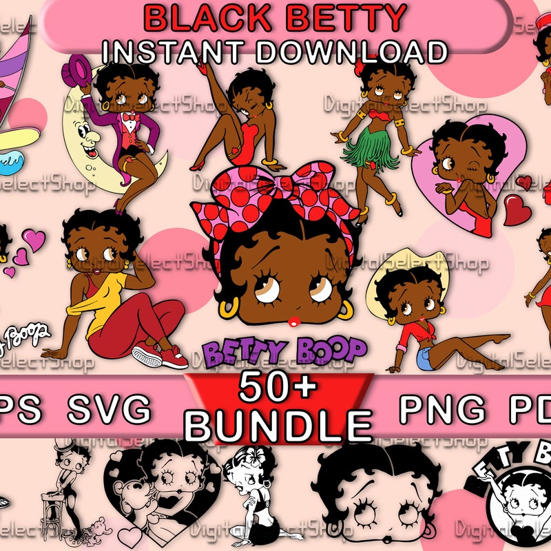 Black Betty Boop - Etsy