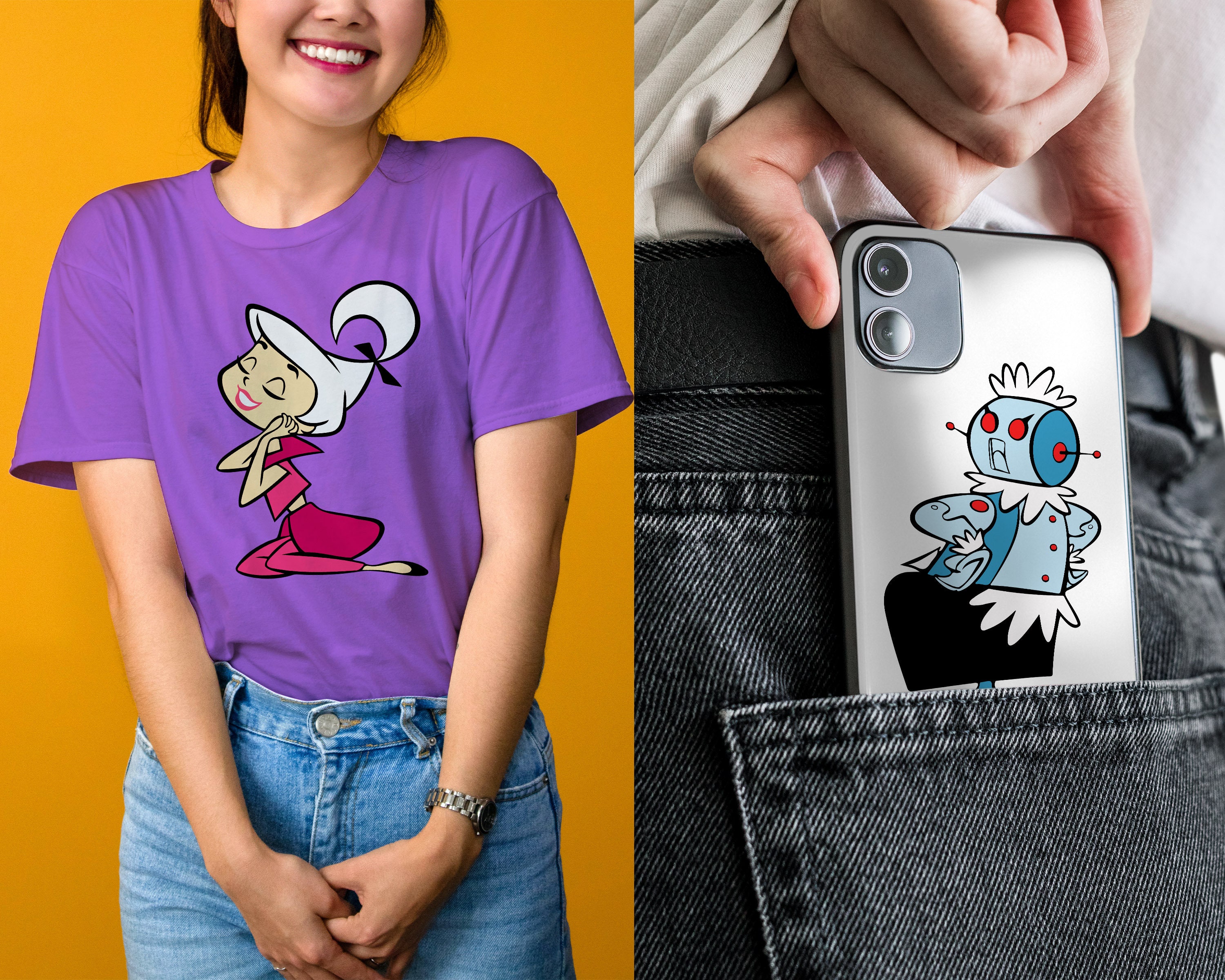 The Jetsons Svg Bundle, Retro Cartoon, Svg Pack, Layered Svg, PNG, PDF ...