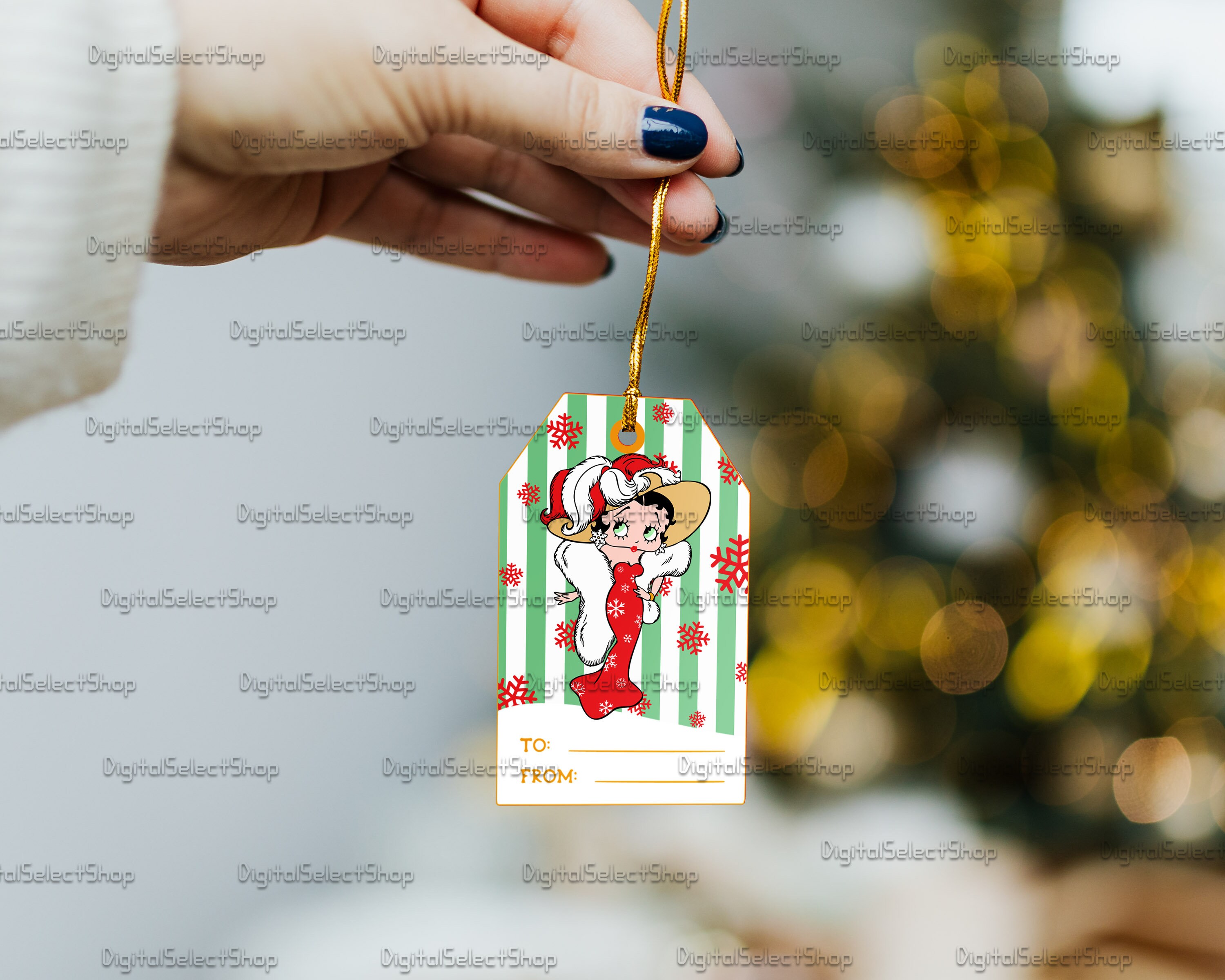 Christmas Digital Gift Tags Printable Christmas Tags Betty - Etsy
