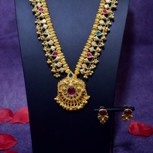 Kolhapuri Saaj / Long Necklace/maharashtrian Traditional Indian Wedding ...