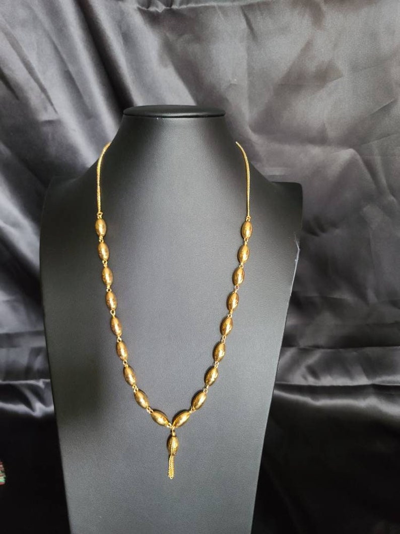 Golden Bormal / Bormala and Dholki Necklace: A Maharashtrian Delight - Etsy