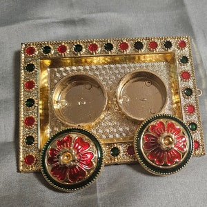 Small Haldi Kumkum Dan/dabbi/ Box,tambulam Return Gift,puja Favors ...