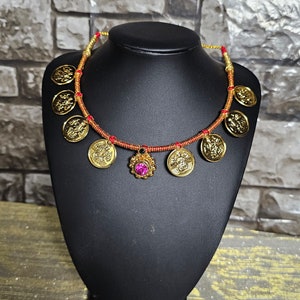Paramparik Putali Haar/laxmi Haar/ Coin Necklace/ Kasu Necklace/ Rani ...
