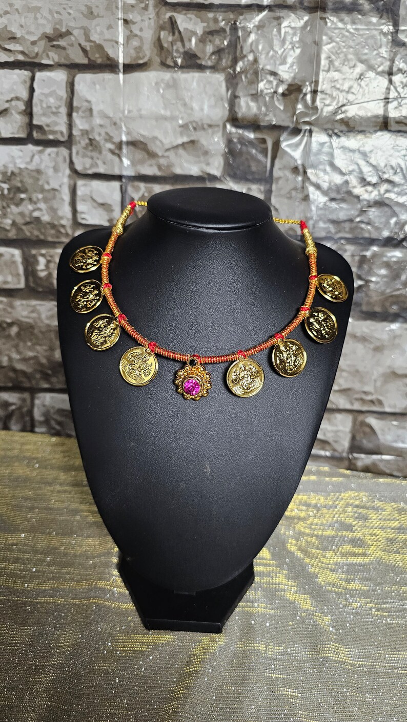 Paramparik Putali Haar/laxmi Haar/ Coin Necklace/ Kasu Necklace/ Rani ...
