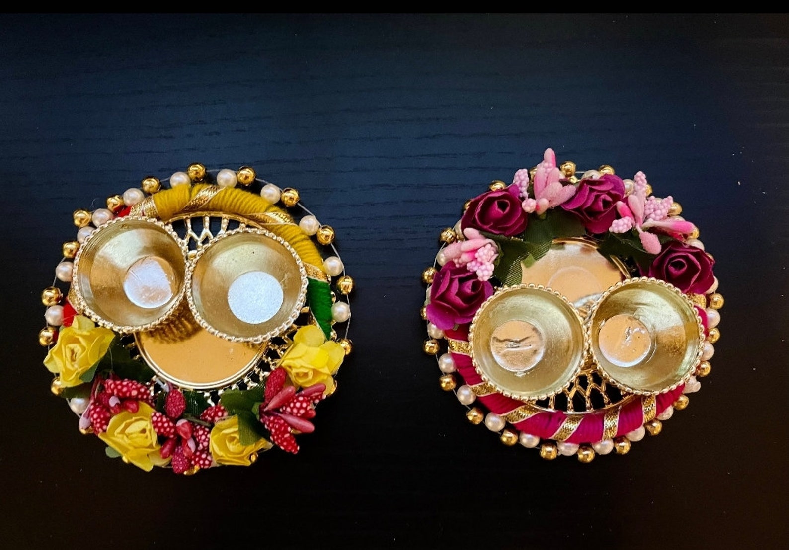 Small Haldi Kumkum Dan/dabbi/ Box,tambulam Return Gift,puja Favors ...