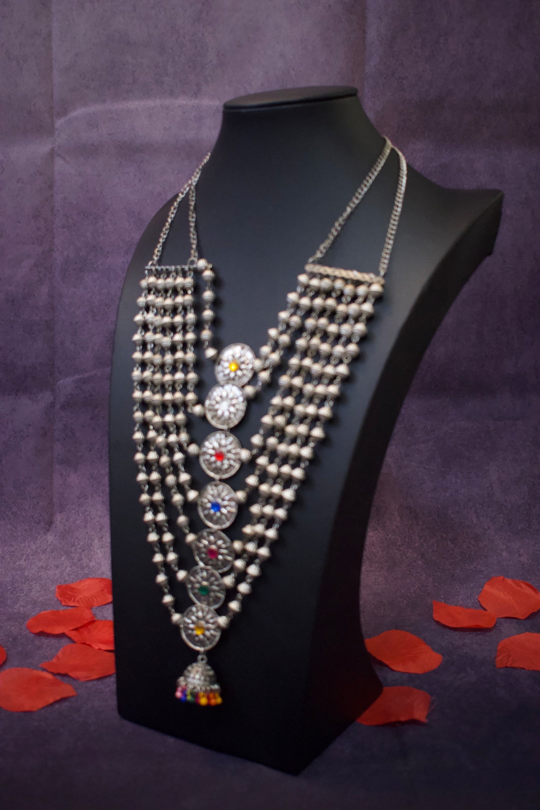 Indian Ethnic Silver Bormala Handmade Oxidized Jewelry for Cultural ...