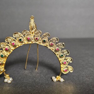 Hair Pin / Khopa/ Maharastrian Hair Pin With Pearls | Hair Bun Pin ...