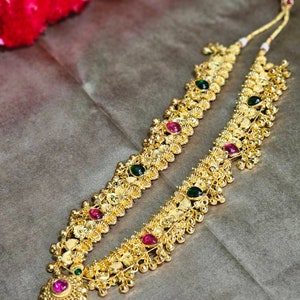 Kolhapuri Saaj / Long Necklace/maharashtrian Traditional Indian Wedding ...