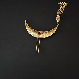 Hair Pin / Khopa/ Handmade Maharastrian Hair Pin With Pearls | Hair Bun ...