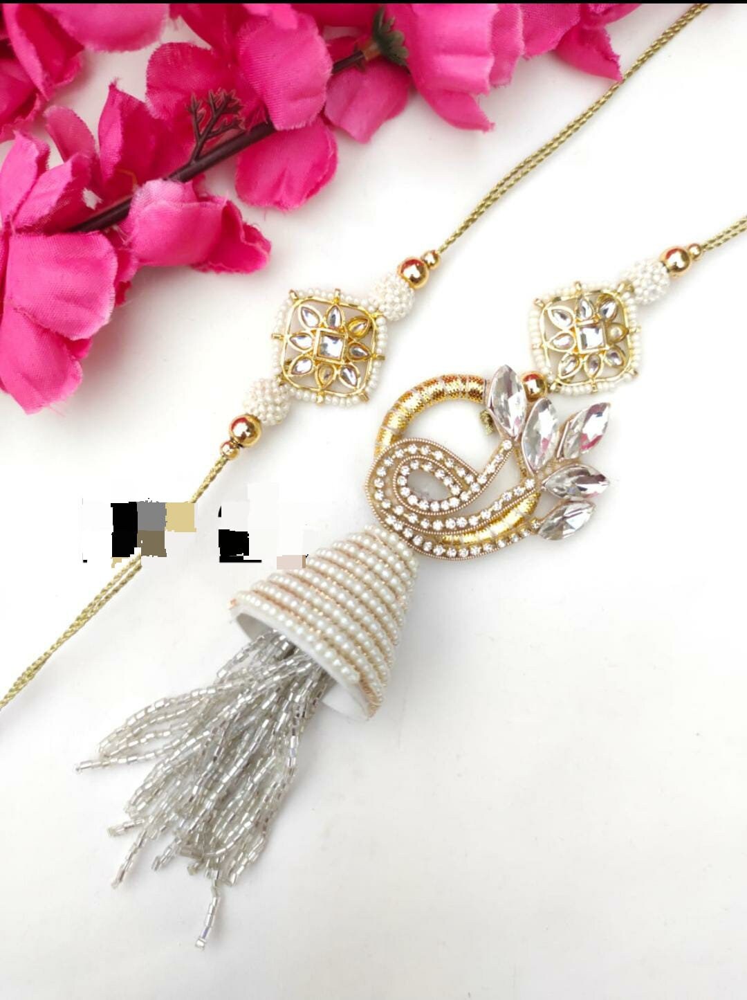 Elegant Lumba Rakhi Pair : Rakhi Set for Bhaiya and Bhabhi - Etsy