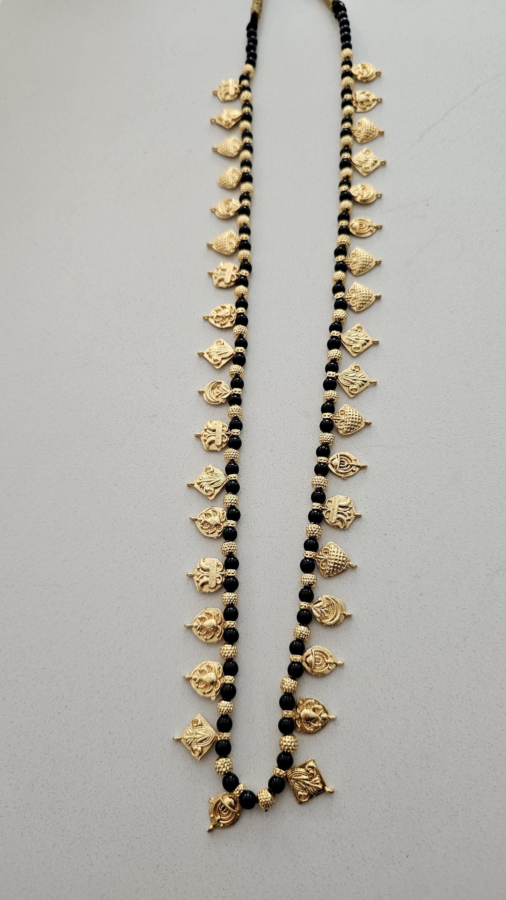 Paramparik Mudra Haar/ Coin Crystal Premium Necklace/ Kasu Necklace ...