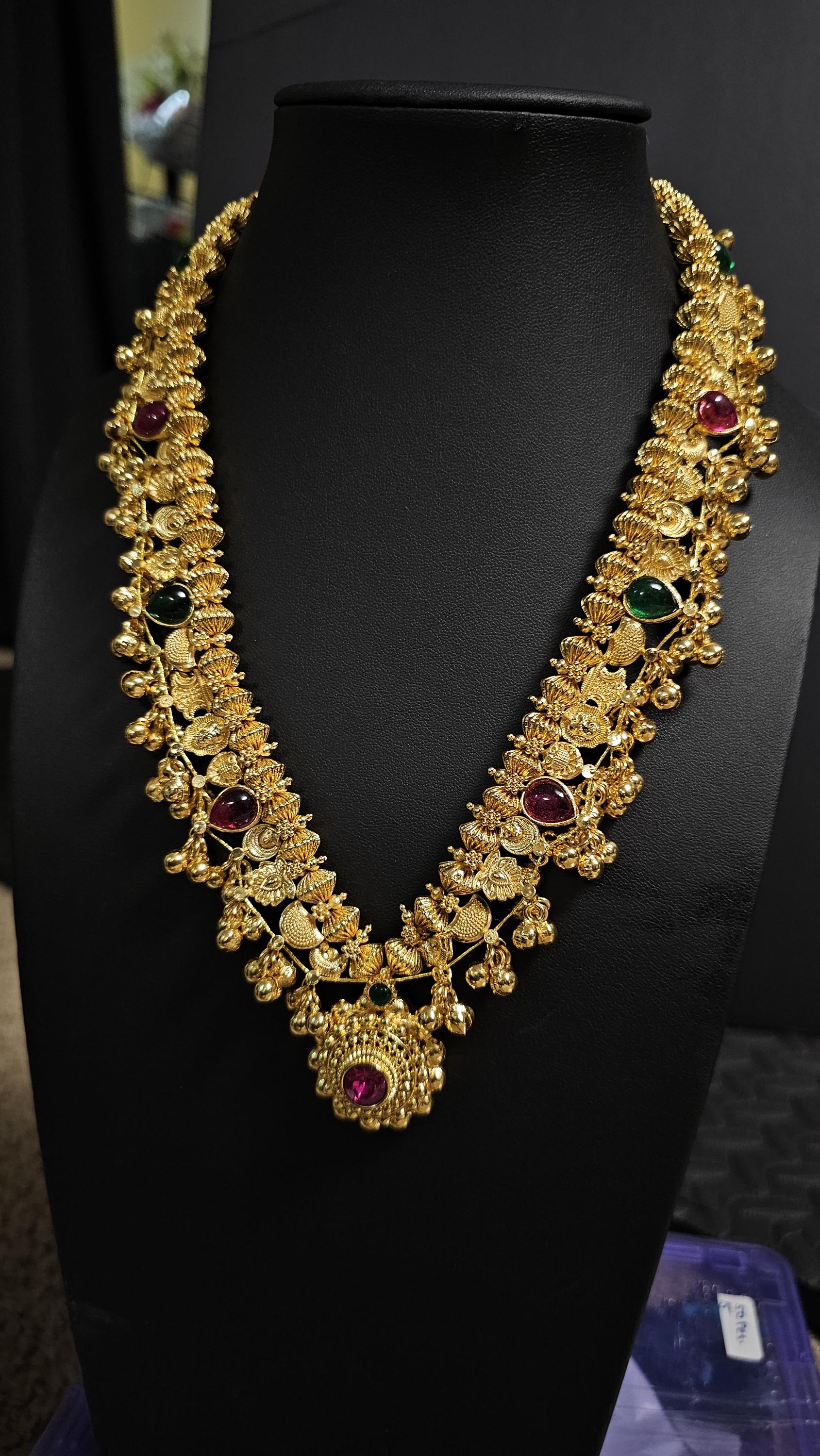 Kolhapuri Saaj / Long Necklace/maharashtrian Traditional Indian Wedding ...