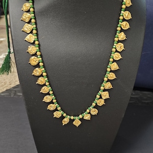 Paramparik Mudra Haar/ Coin Crystal Premium Necklace/ Kasu Necklace ...