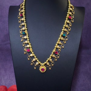 Kolhapuri Saaj / Long Necklace/maharashtrian Traditional Indian Wedding ...