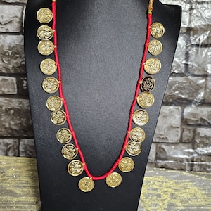 Paramparik Putali Haar/laxmi Haar/ Coin Necklace/ Kasu Necklace/ Rani ...