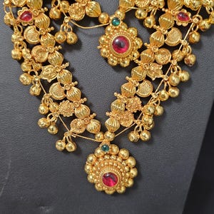 Double Layer Premium Kolhapuri Saaj / Long Necklace/maharashtrian ...