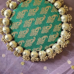 Floral Reversible Patola Platters/ Centerpiece Mat-floor Rangoli ...