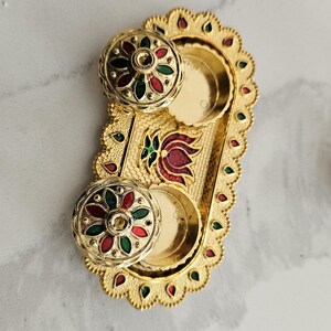 Small Haldi Kumkum Dan/dabbi/ Box,tambulam Return Gift,puja Favors ...