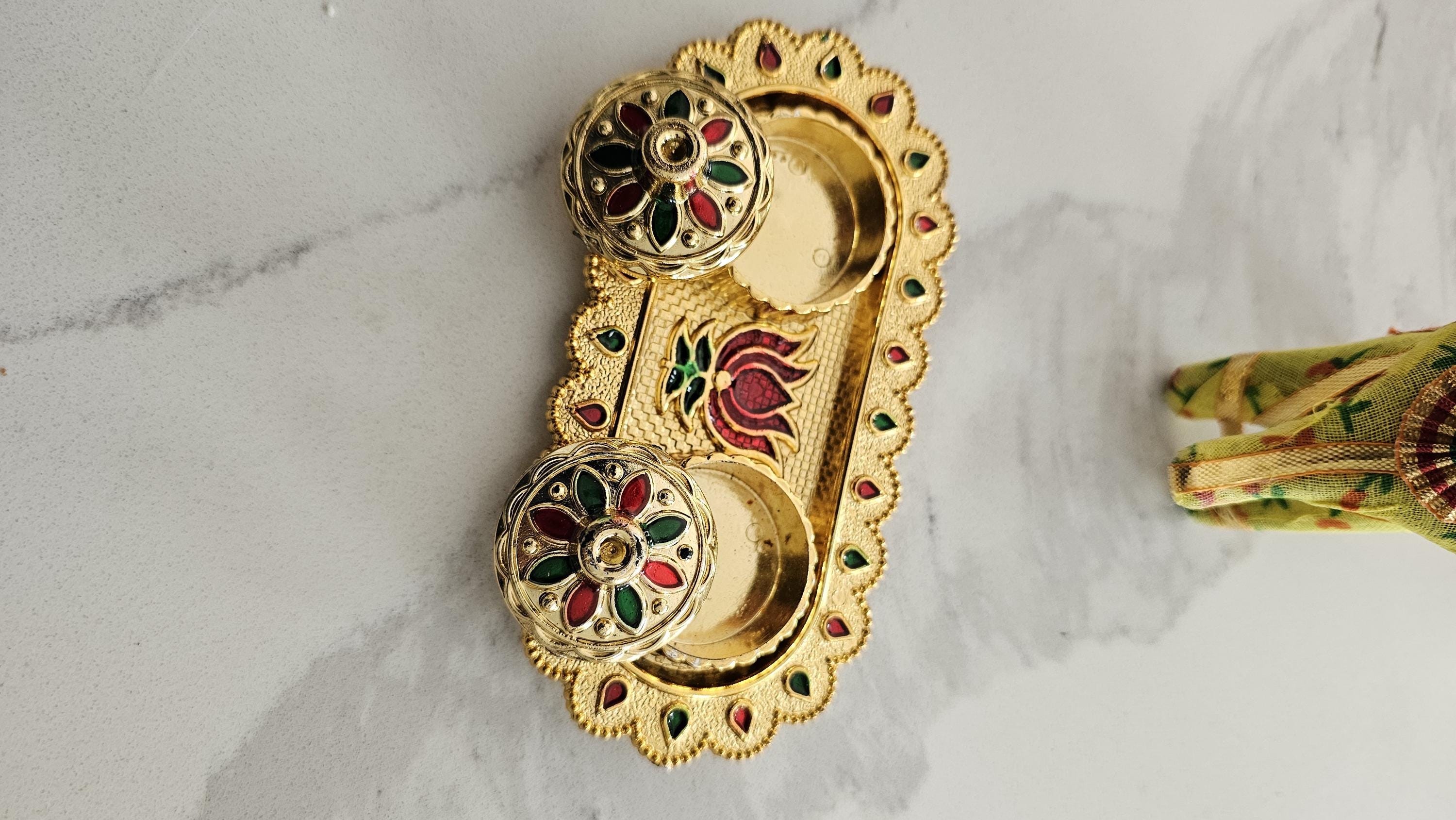 Small Haldi Kumkum Dan/dabbi/ Box,tambulam Return Gift,puja Favors ...