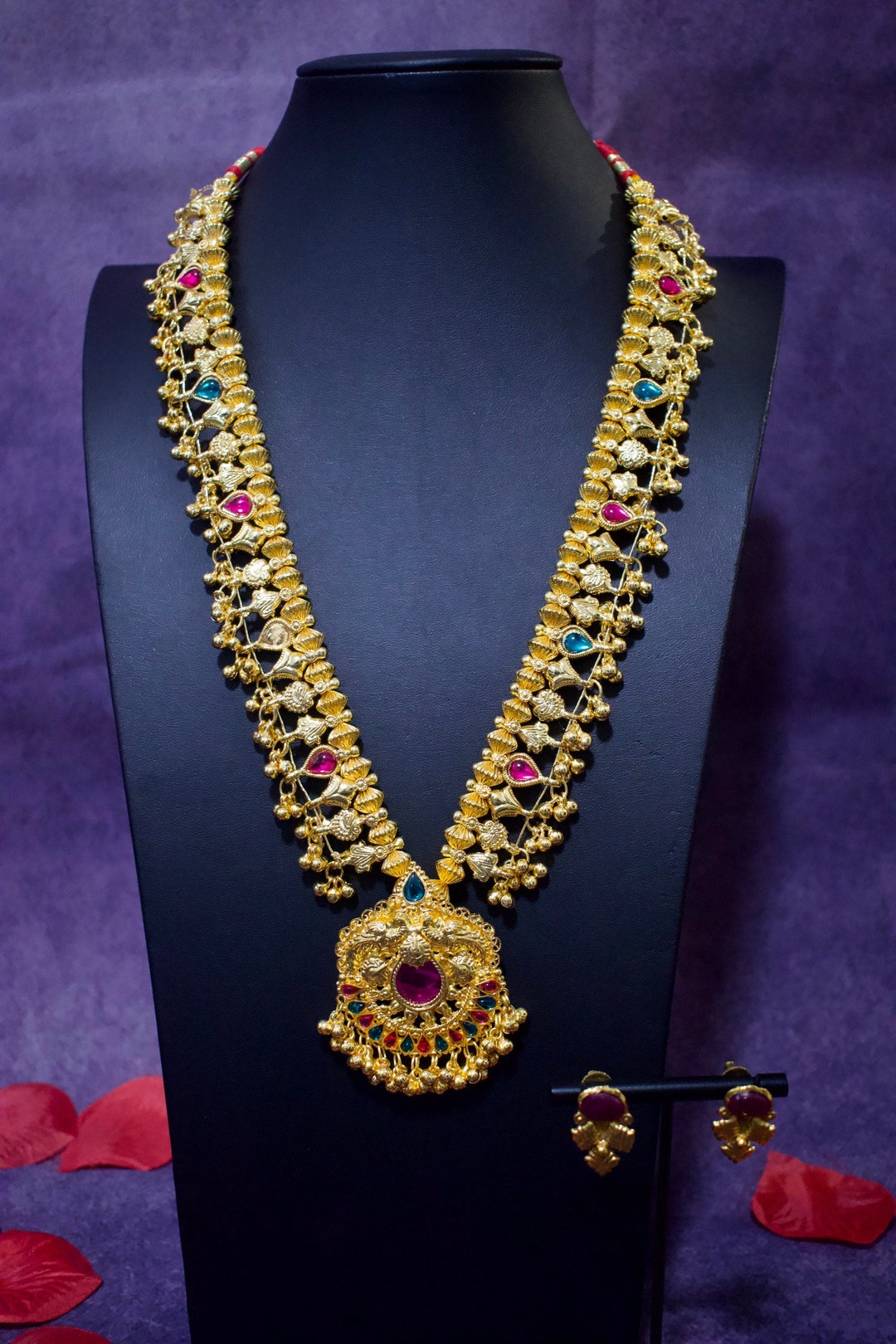 Kolhapuri Saaj / Long Necklace/maharashtrian Traditional Indian Wedding ...