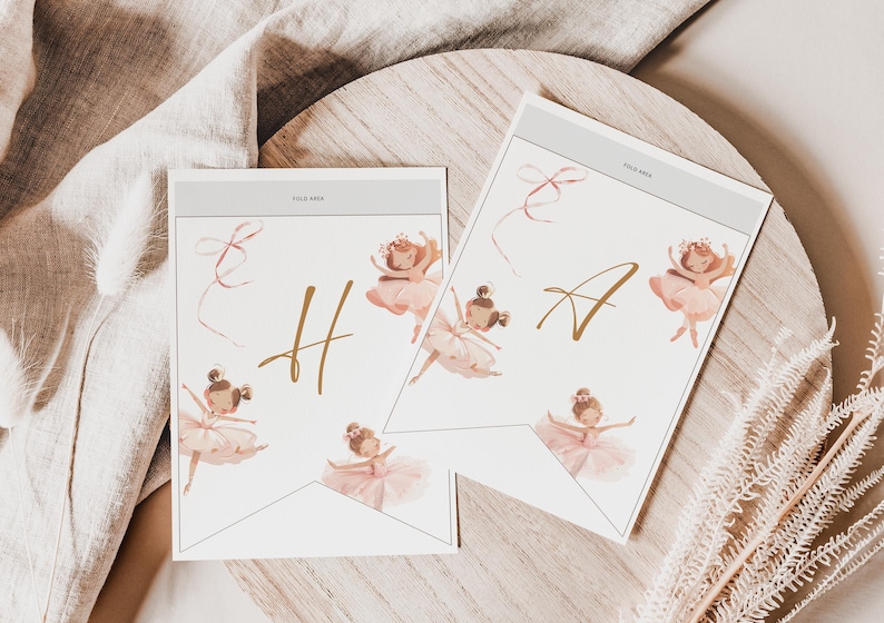 Editable Ballerina Birthday Banner – Pink Tutu Party Garland – Ballet ...