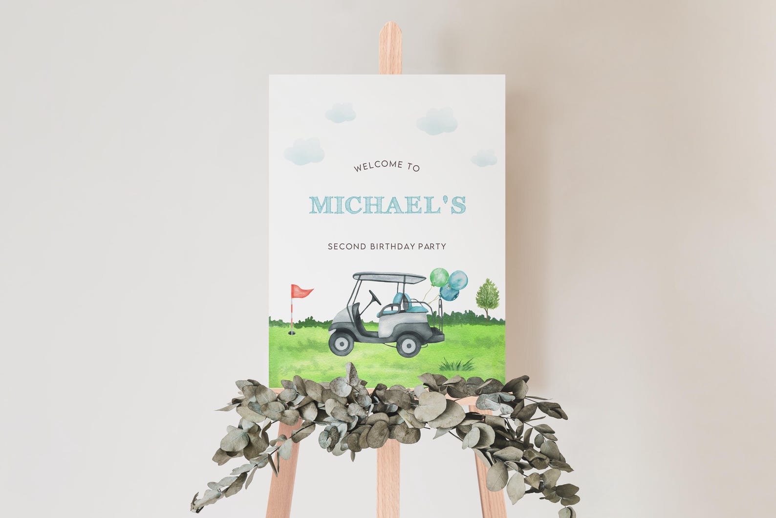 Editable Golf Birthday Welcome Sign: Par-tee Party Poster (digital ...