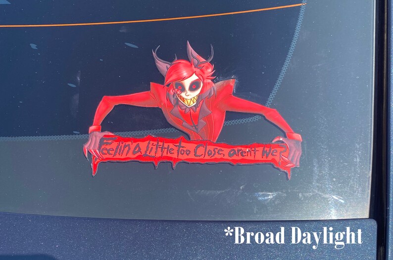 Hazbin Hotel Alastor Car Decal Sticker | Etsy