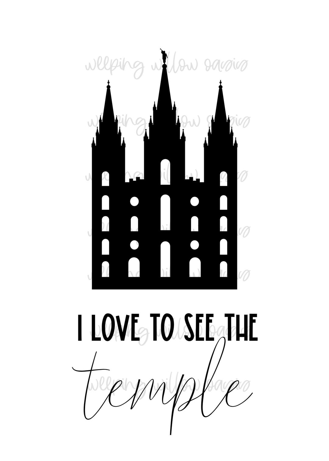 I'd Love to See the Temple | LDS Printable Wall Art | Digital Download ...